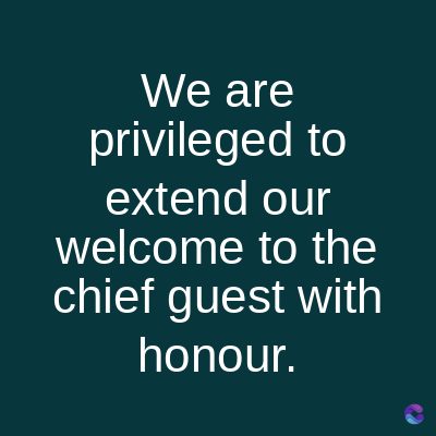 Chief Guests Quotes